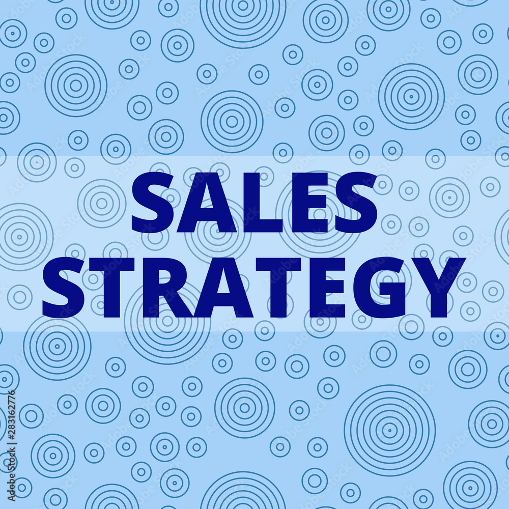 Writing note showing Sales Strategy. Business concept for Plan for ...