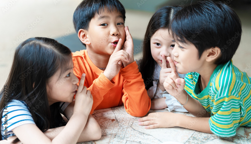 Kids Talking Quietly