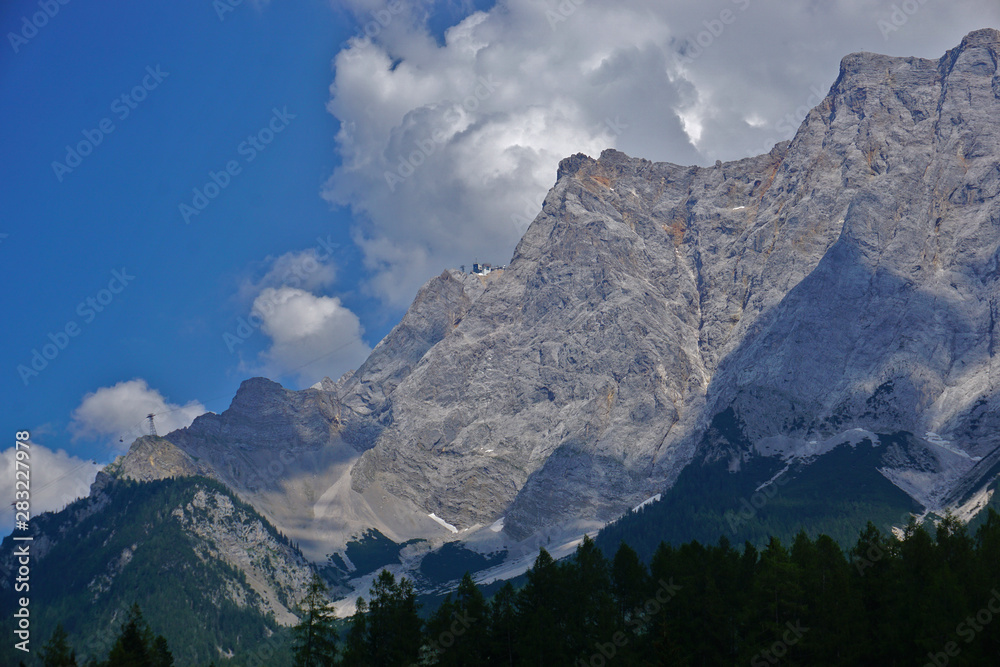 Zugspitze, Tiroler Zugspitzbahn, Ehrwald, Österreich Stock-Foto | Adobe ...