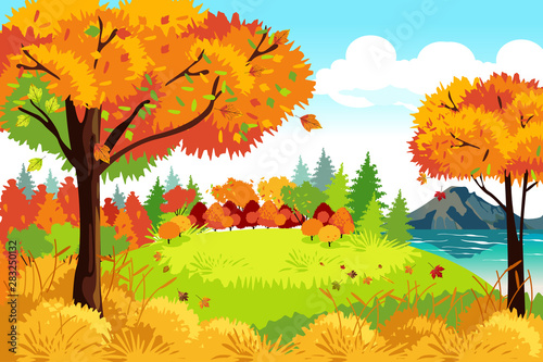 Fall Scene Clip Art