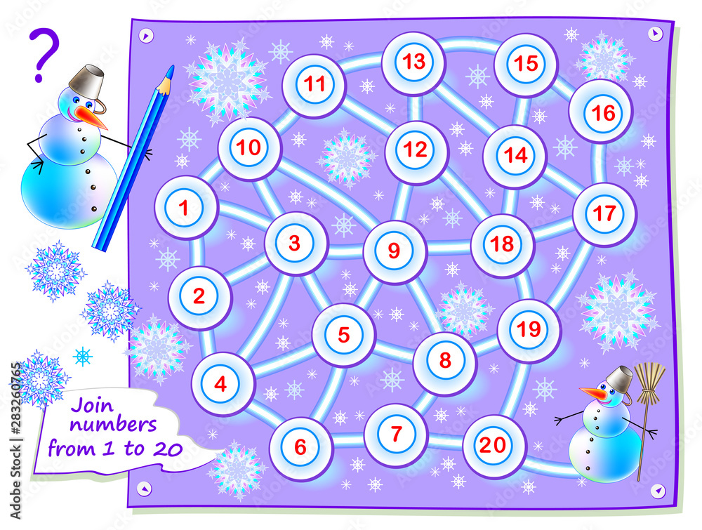 Logic puzzle game for little children with labyrinth for brainteaser ...