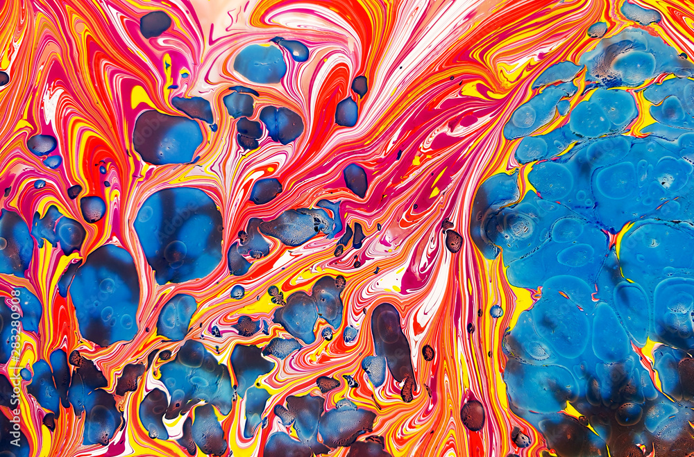 Beautiful abstract painting is a painting technique Ebru .Turkish Ebru ...