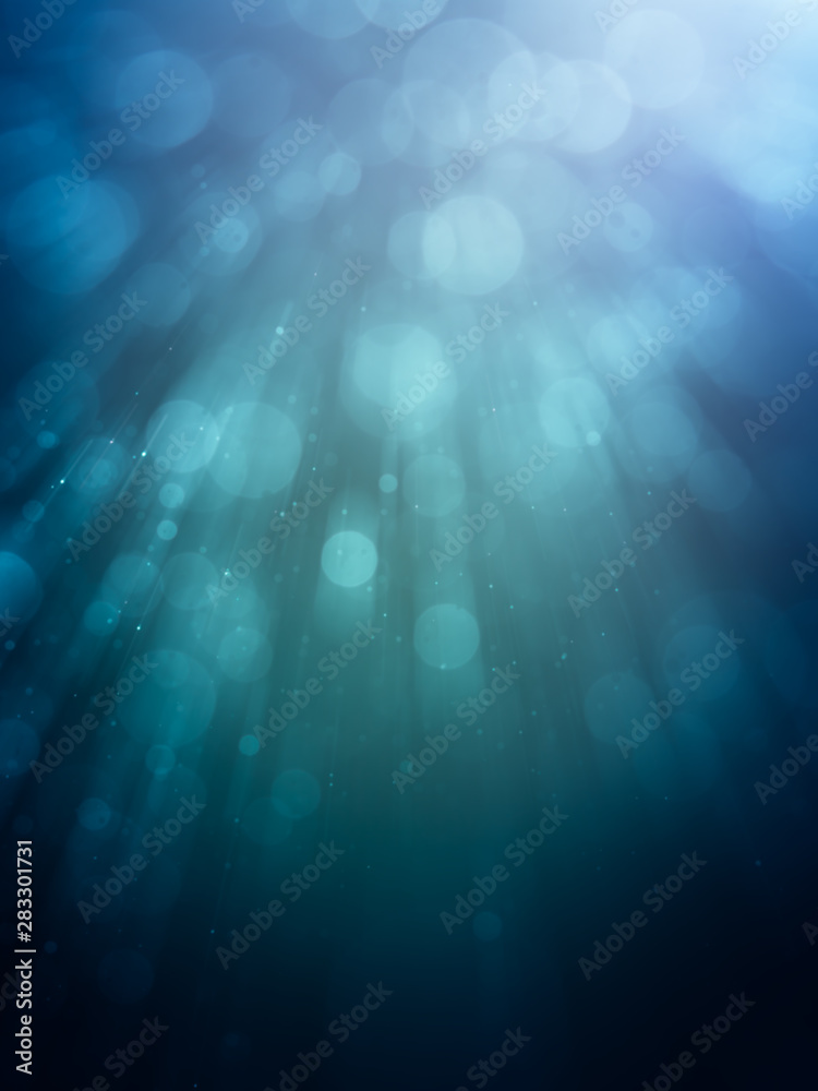 Abstract Blue bokeh background Stock Illustration | Adobe Stock