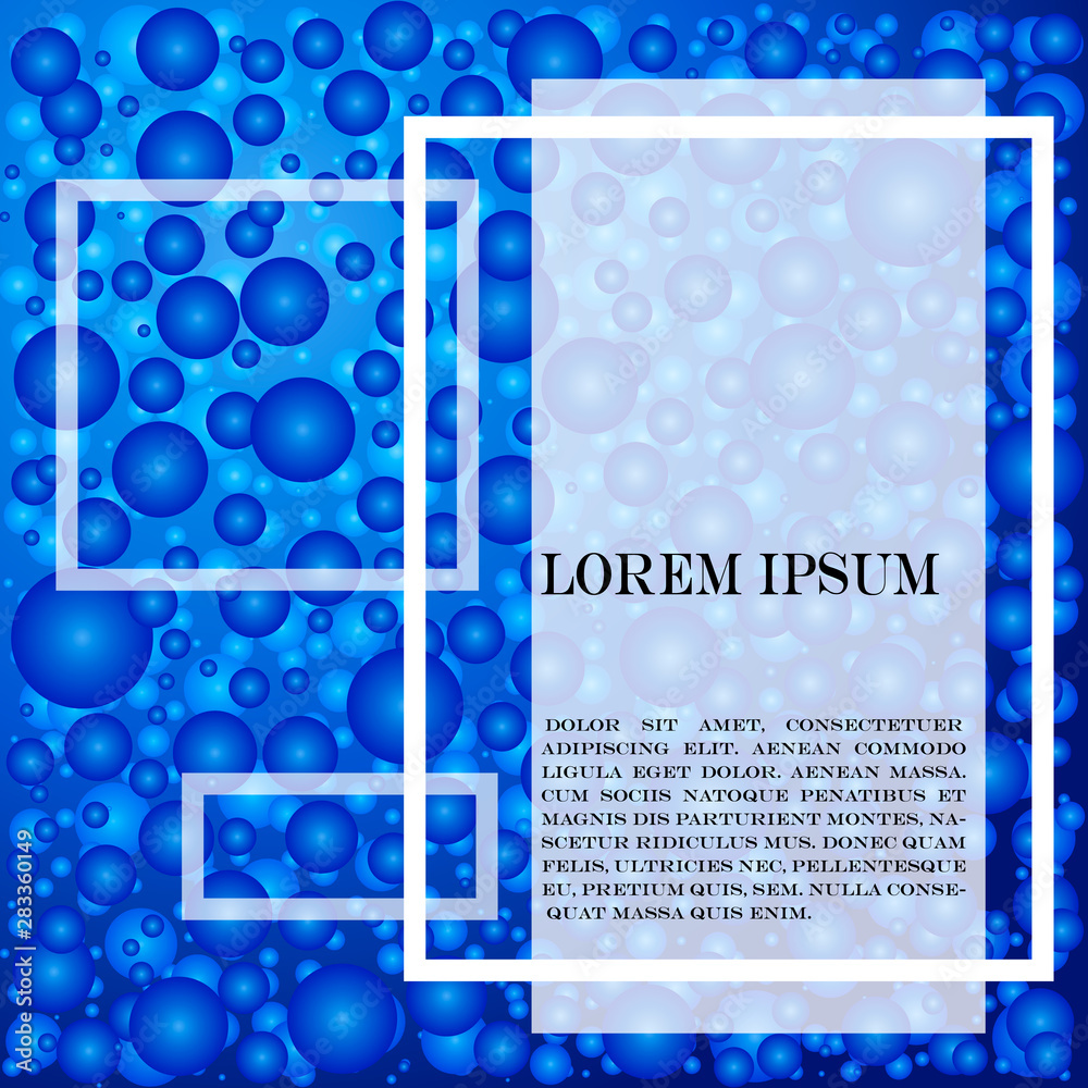 Bubble template of card, invitation. Stock Vector | Adobe Stock