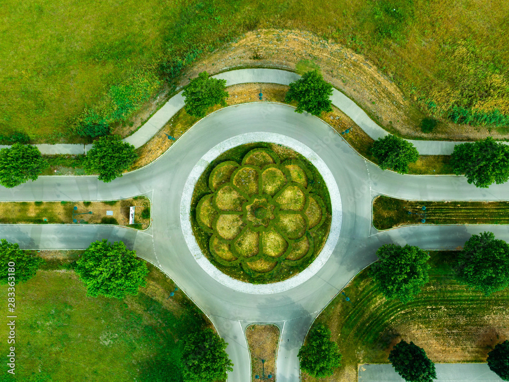 traffic roundabout Stock Photo | Adobe Stock
