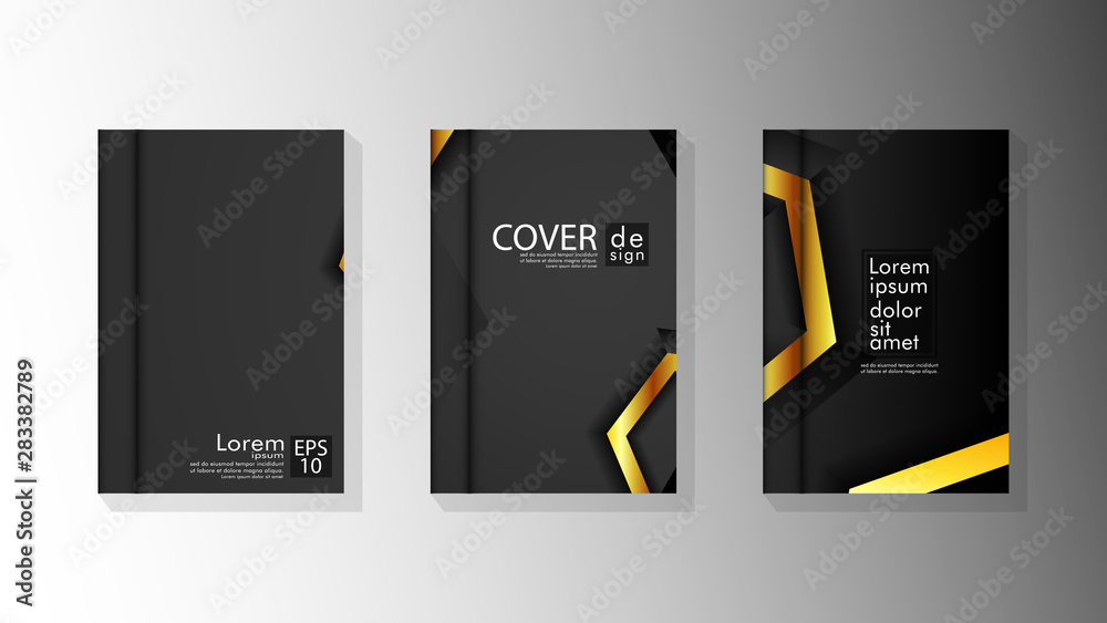 Vector collection of book cover backgrounds for brochures, leaflets ...