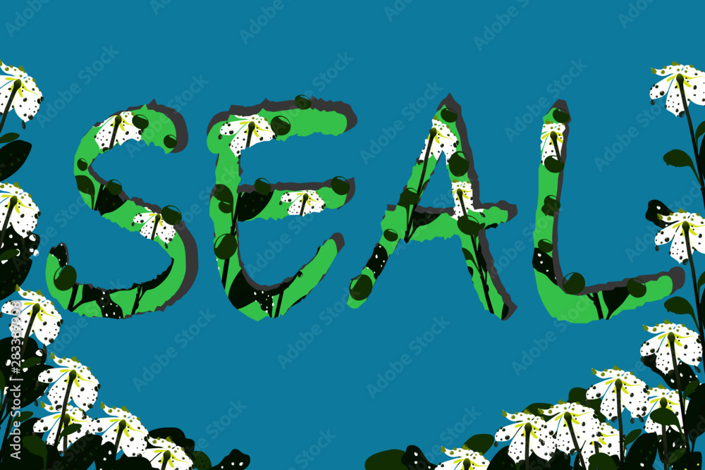 Promotion background with flowers,vector illustration templates and ...