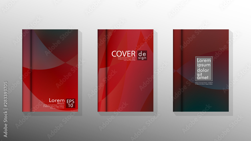 Vector collection of book cover backgrounds for brochures, leaflets ...