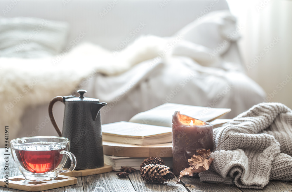 Still life home comfort in the living room Stock Photo | Adobe Stock