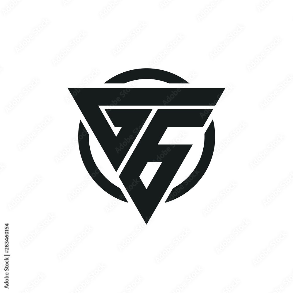 G6, 6G, G6, 6G Triangle Logo Circle Monogram Design Vector Super Hero ...
