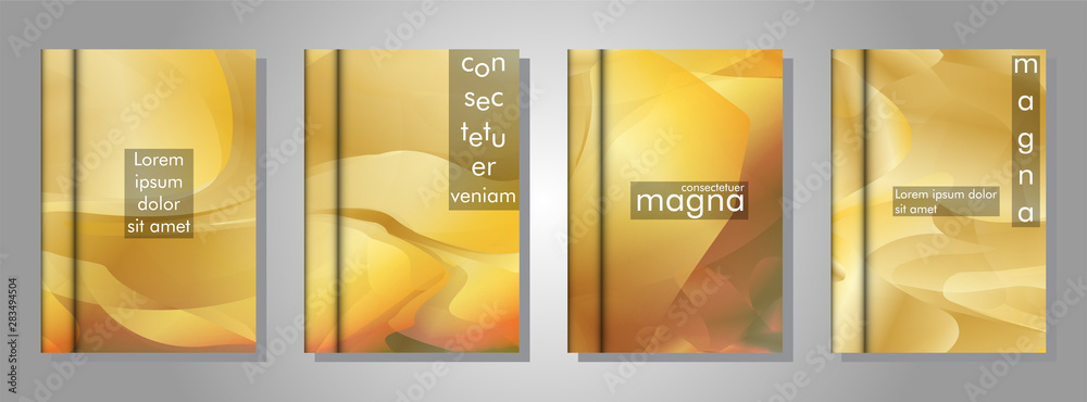 Vector collection of book cover backgrounds. Vector illustration of EPS ...