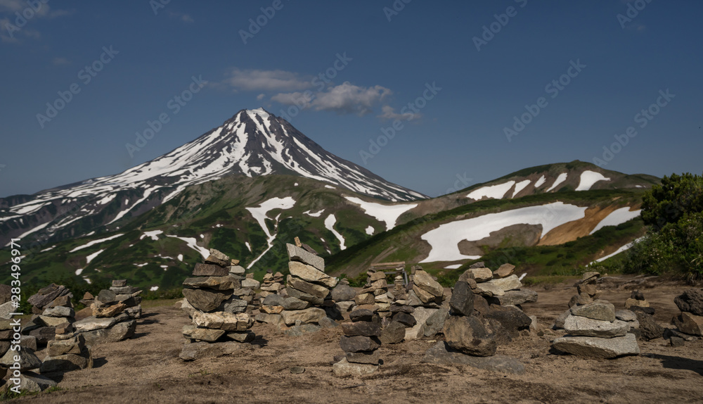 Symmetrical cone of Vilyuchik (also known: Vilyuchinsky Sopka), a ...
