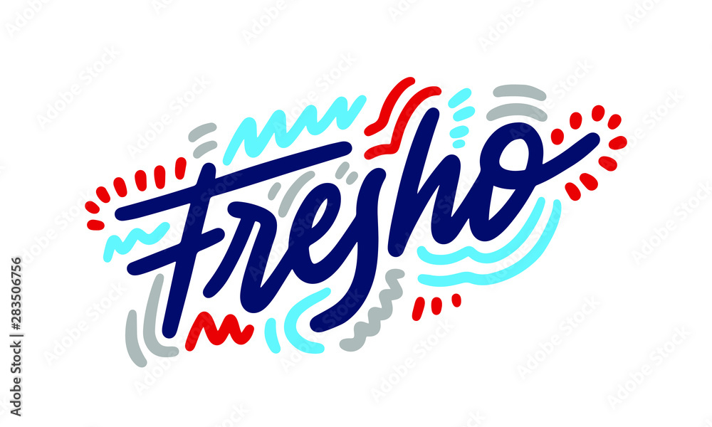 Fresno handwritten city name.Modern Calligraphy Hand Lettering for ...