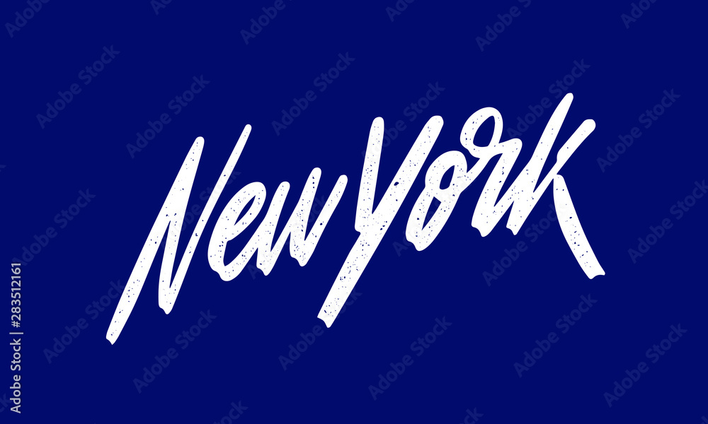 New York handwritten city name.Modern Calligraphy Hand Lettering for ...