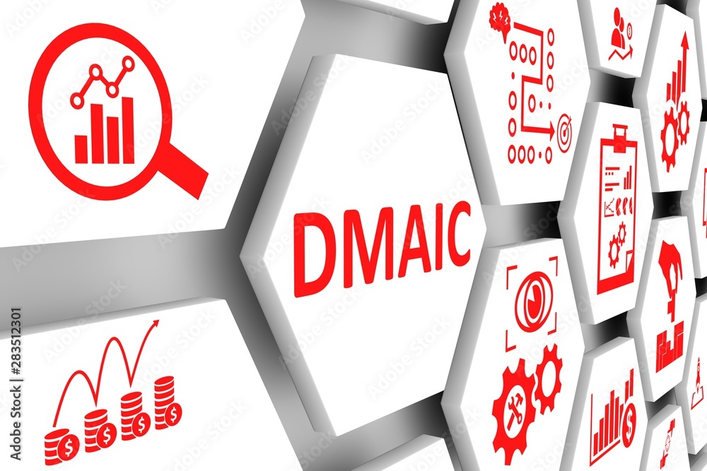 DMAIC concept cell background 3d illustration Stock 일러스트레이션 | Adobe Stock