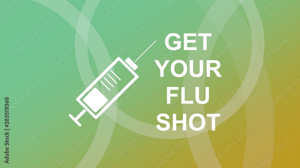 Flu awareness campaign banner. Design illustration Stock Photo | Adobe ...