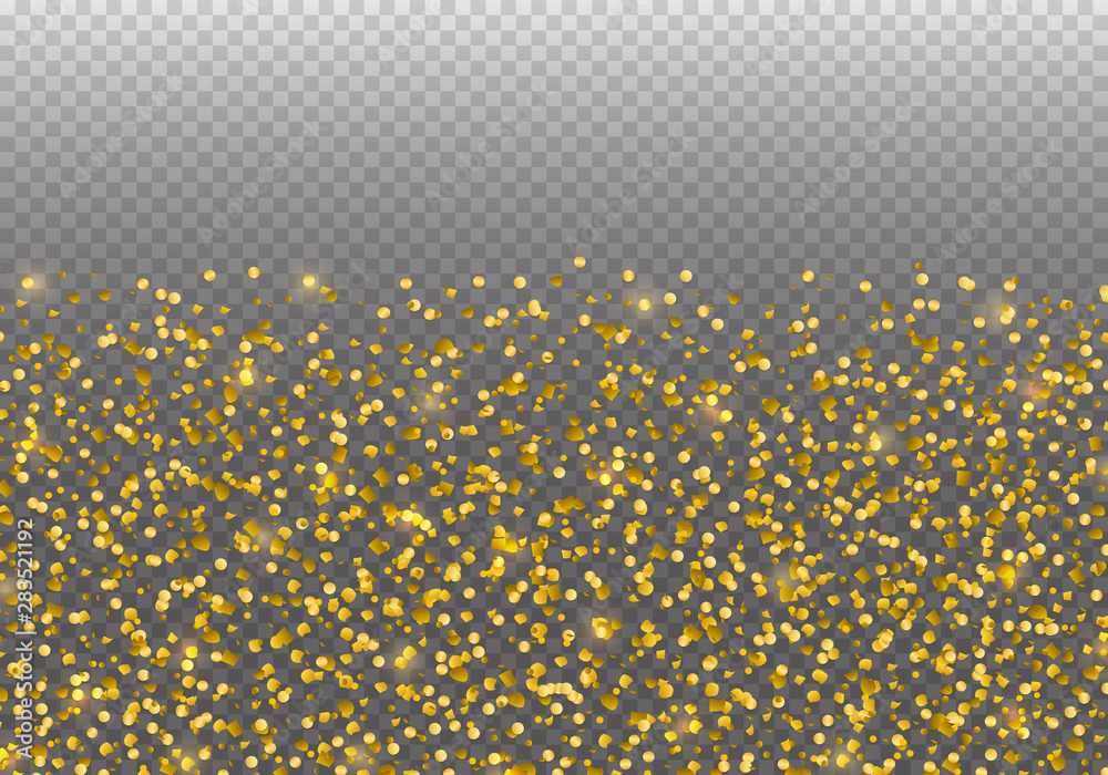 Vector template with gold glitter particles effect for luxury greeting ...