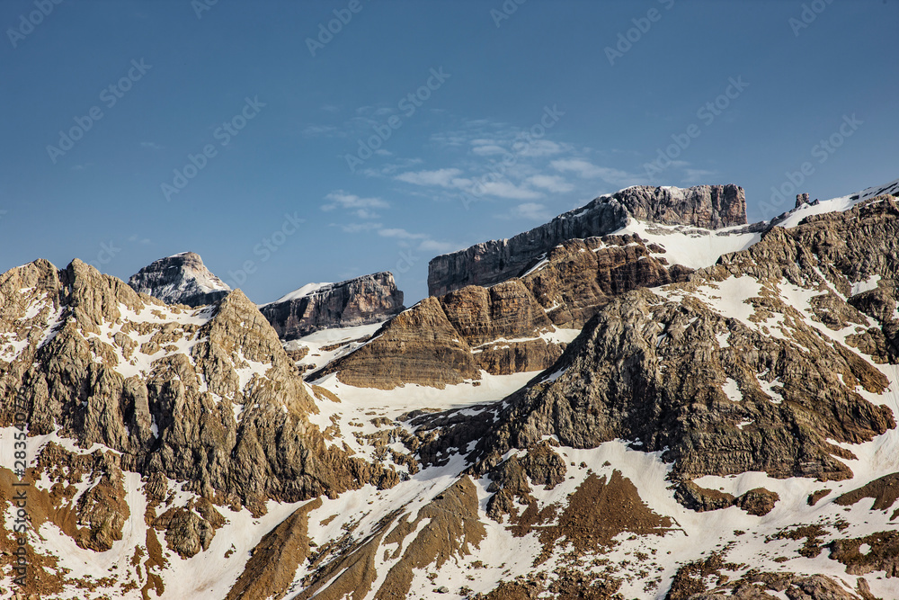 Breche de Roland am Col de Tentes in den Pyrenäen Stock Photo | Adobe Stock