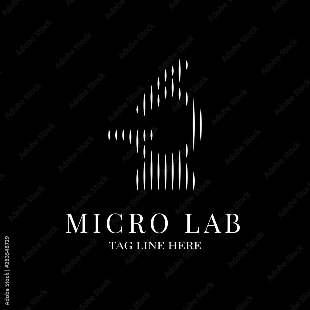 Laboratory design elements, emblems, symbols, icons, labels, badges ...