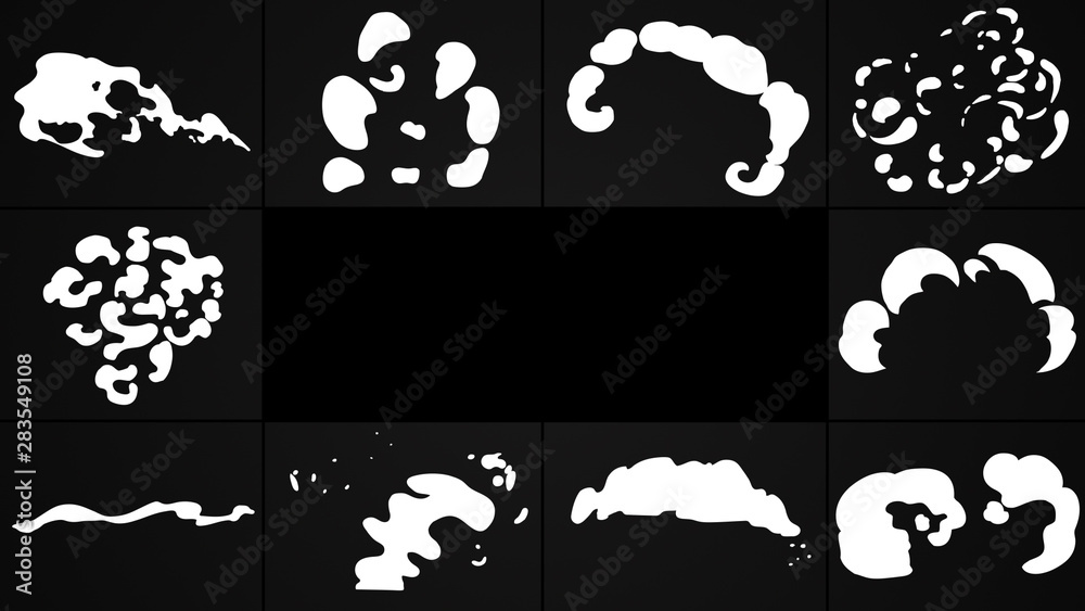 Cartoon Smoke Stock Template | Adobe Stock