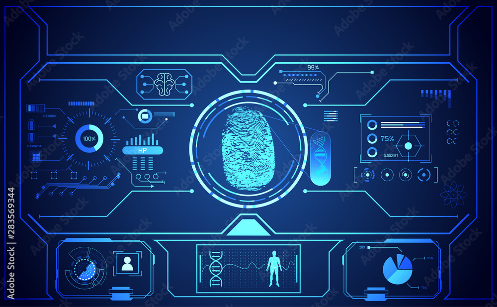 Cyber abstract technology ui futuristic concept hud interface cyber ...