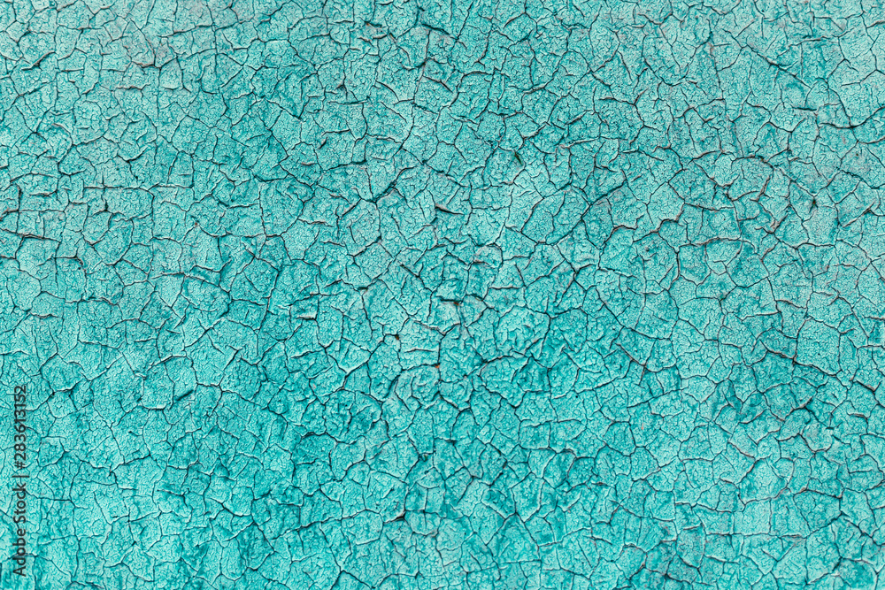 Turquoise rustic texture background with craquelure. Stock Photo ...