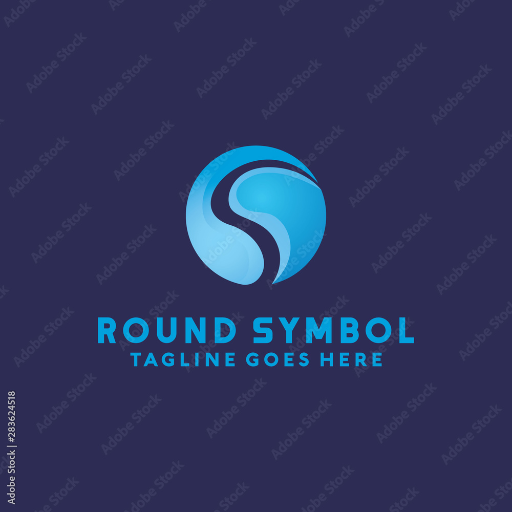Letter S For Round Logo Vector Logo Design Template. Gradient and ...