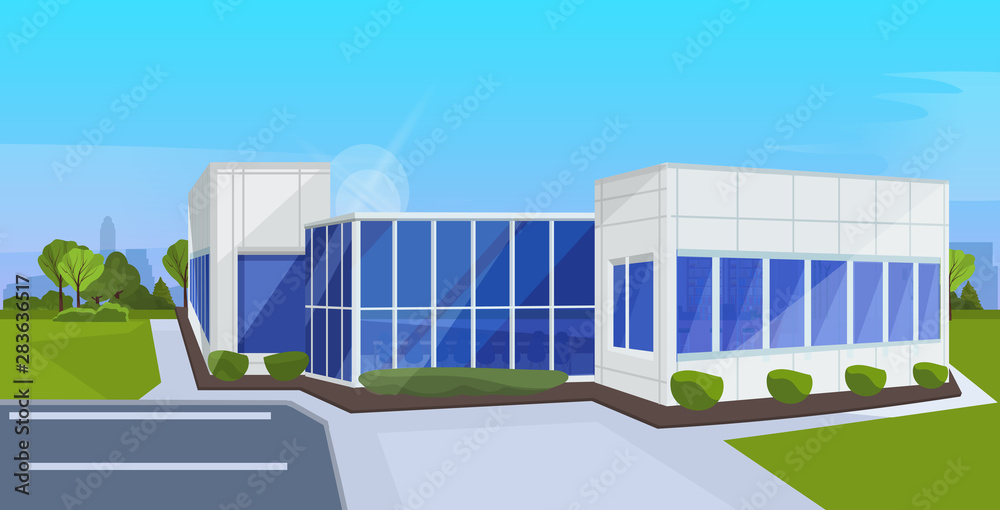 modern corporate architecture office building exterior with large ...