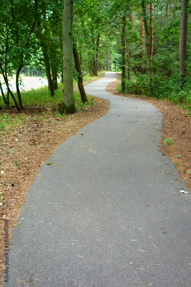 Beautiful cycle paths around the Nisa and Odra River in the Germany ...