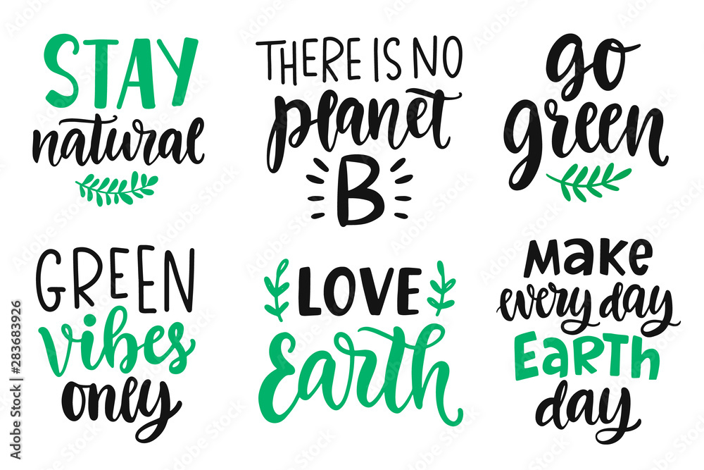 Earth day, Plastic Free, Recycle, Go Green, Save Energy concept quotes ...