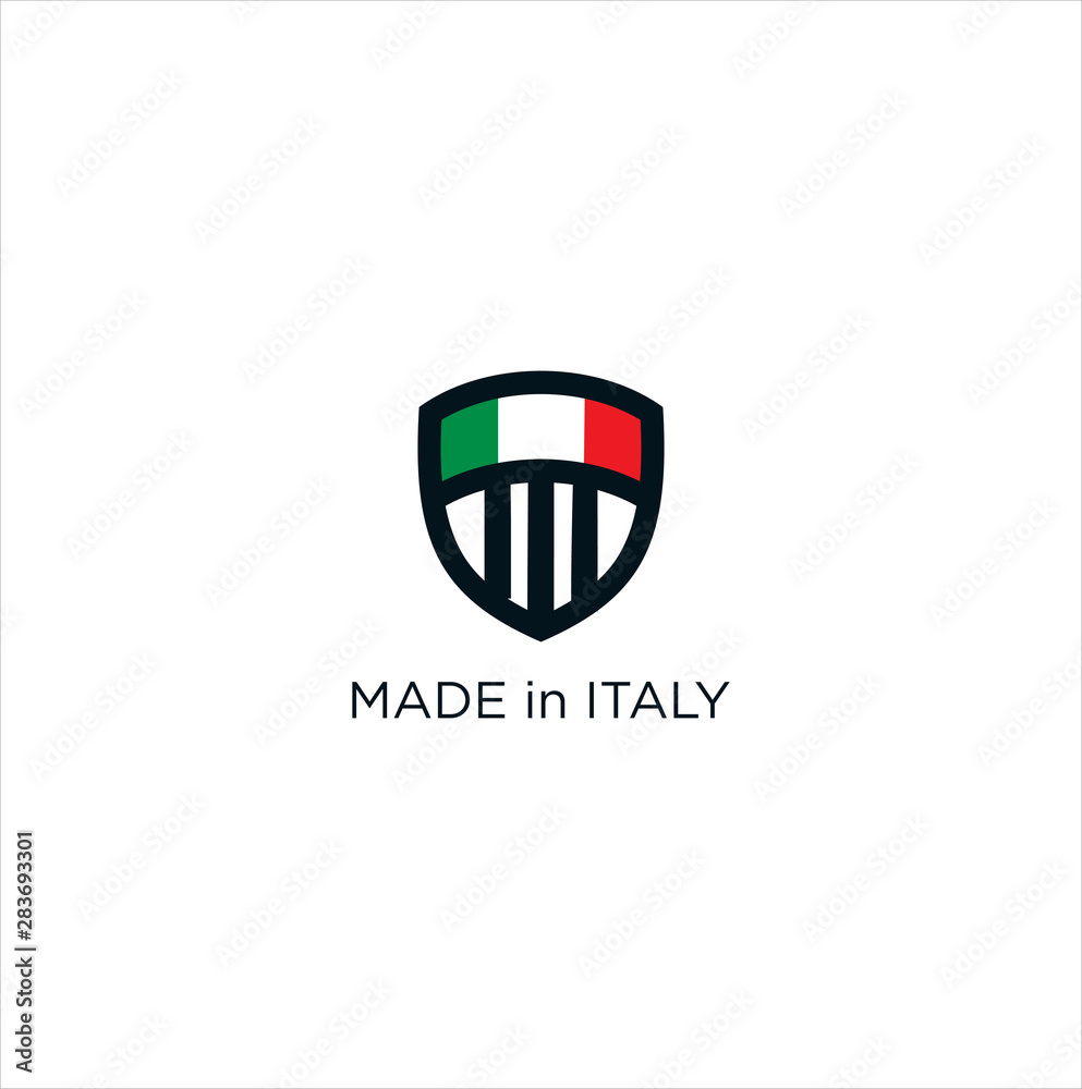 Italy Logo Icon Design. Shield Italy Logo Design Vector. Made In Italy ...