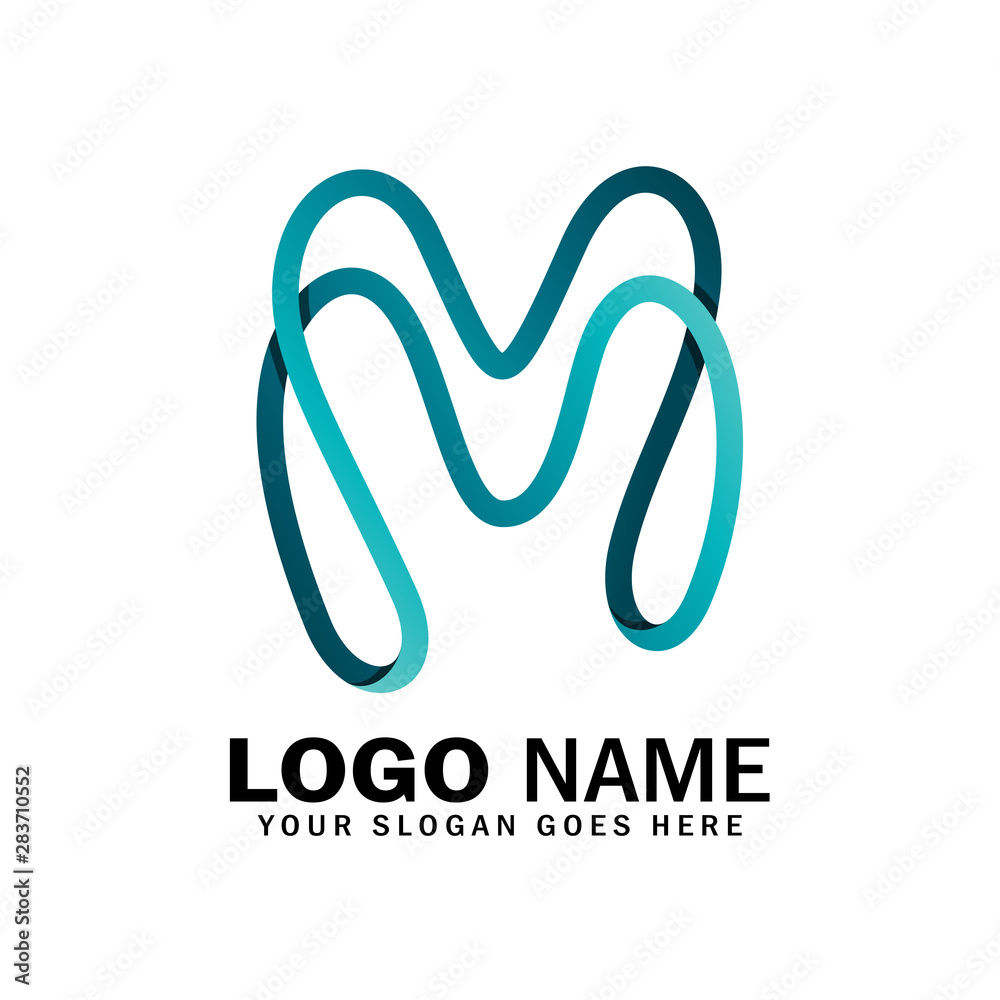 Letter M infinity logo template. Infinity, endless, unlimited symbol ...
