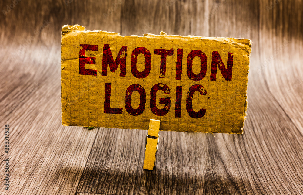 Conceptual hand writing showing Emotion Logic. Business photo text ...