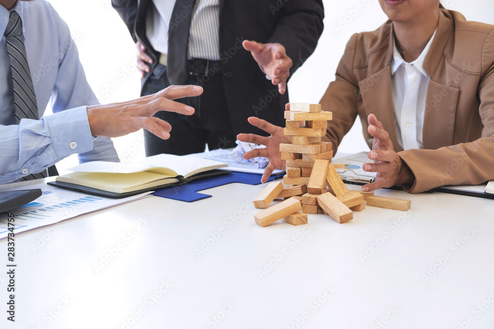 Blaming business concept, Senior executive manager blaming employee for ...