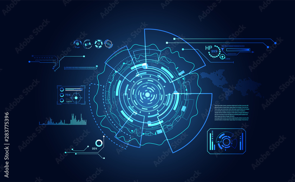 abstract technology ui futuristic concept hud interface hologram ...