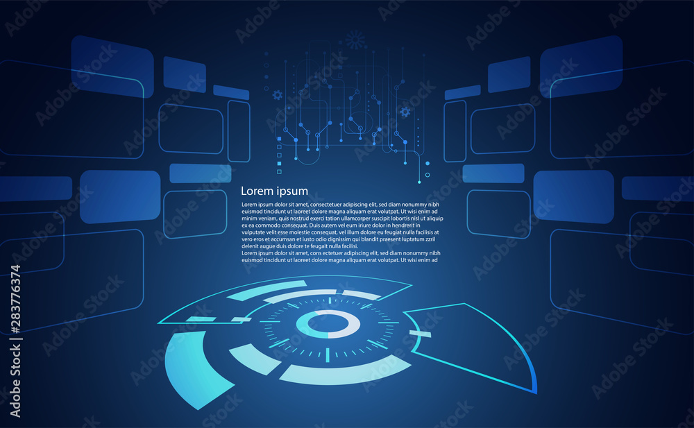 abstract technology ui futuristic concept hud interface hologram ...