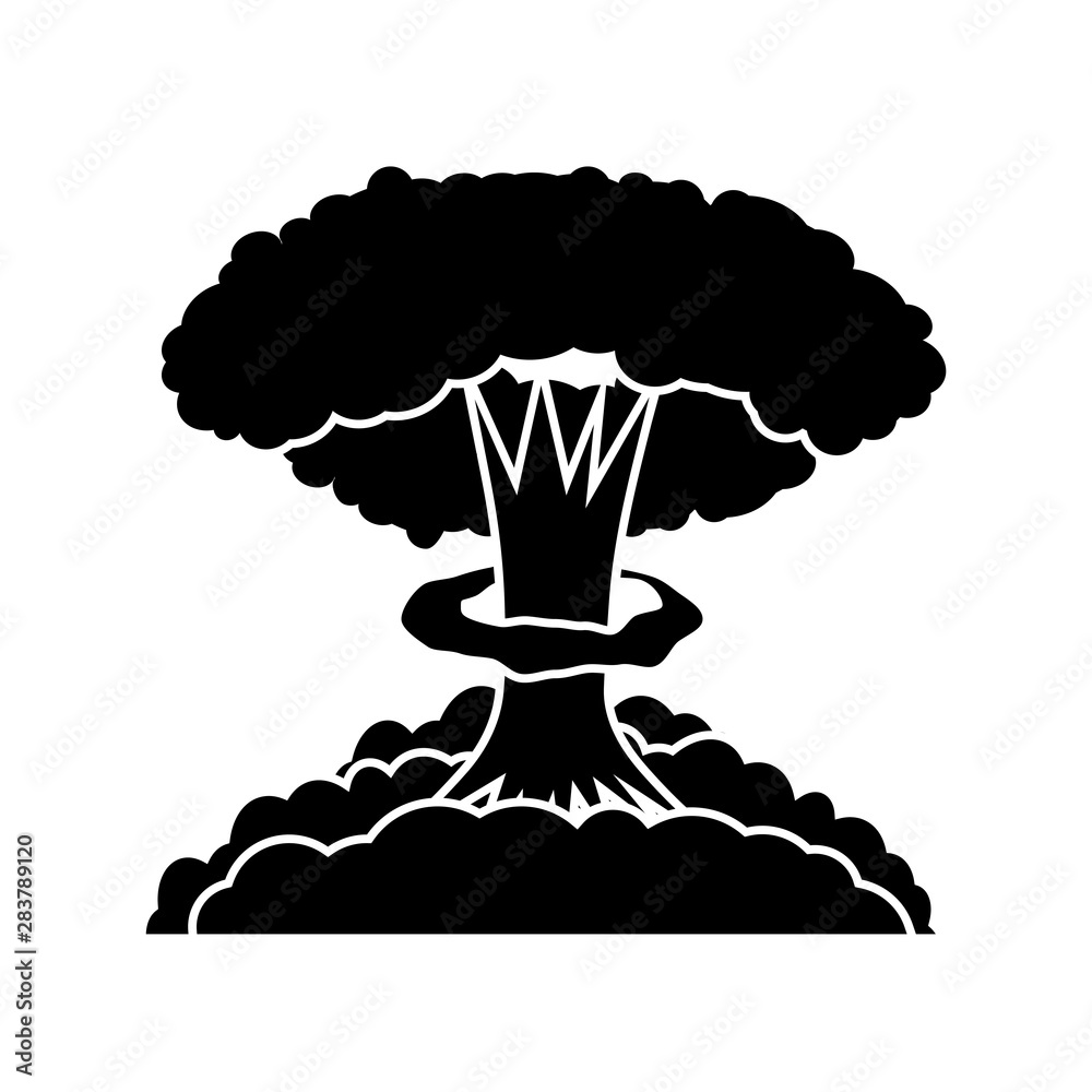 Cartoon Explosion Black And White