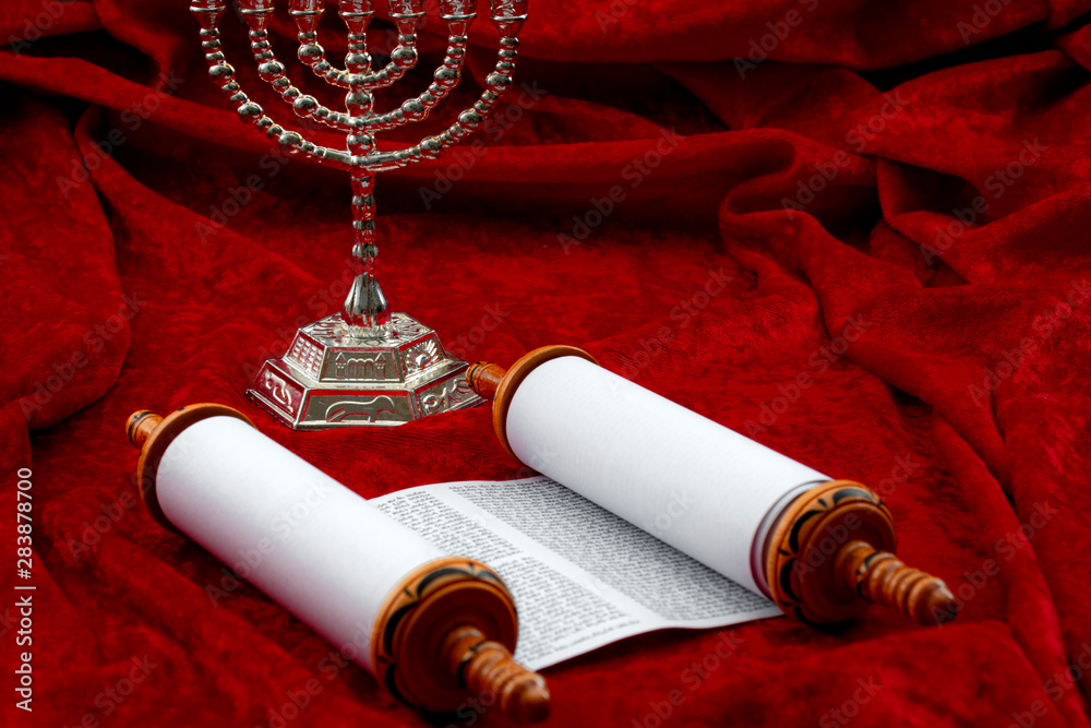 Happy Hanukkah, religious spirituality and praying concept theme with ...