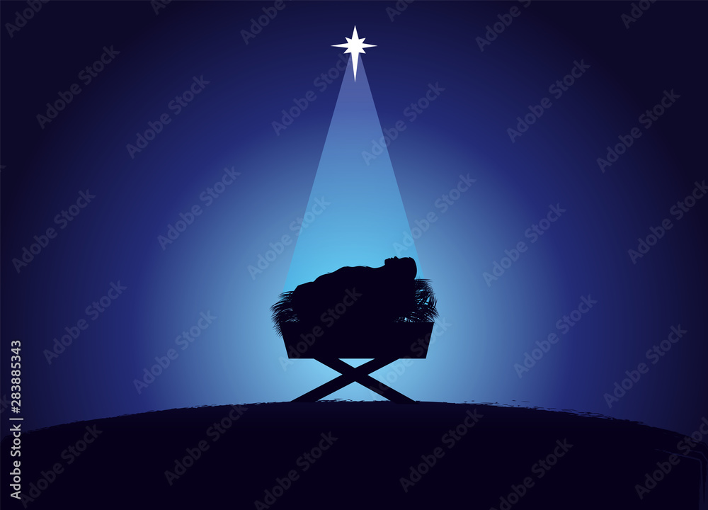Baby Jesus Silhouette