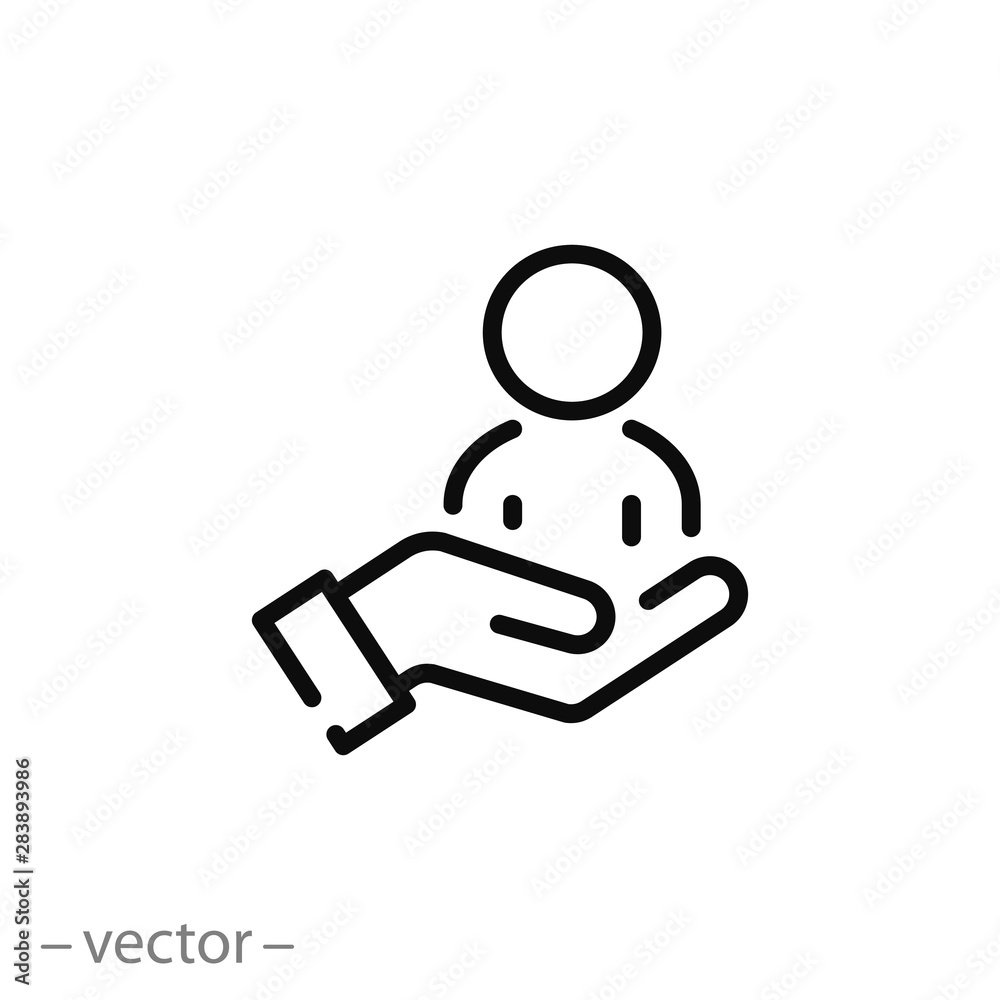 customer care icon, patient assistance, management support and help ...