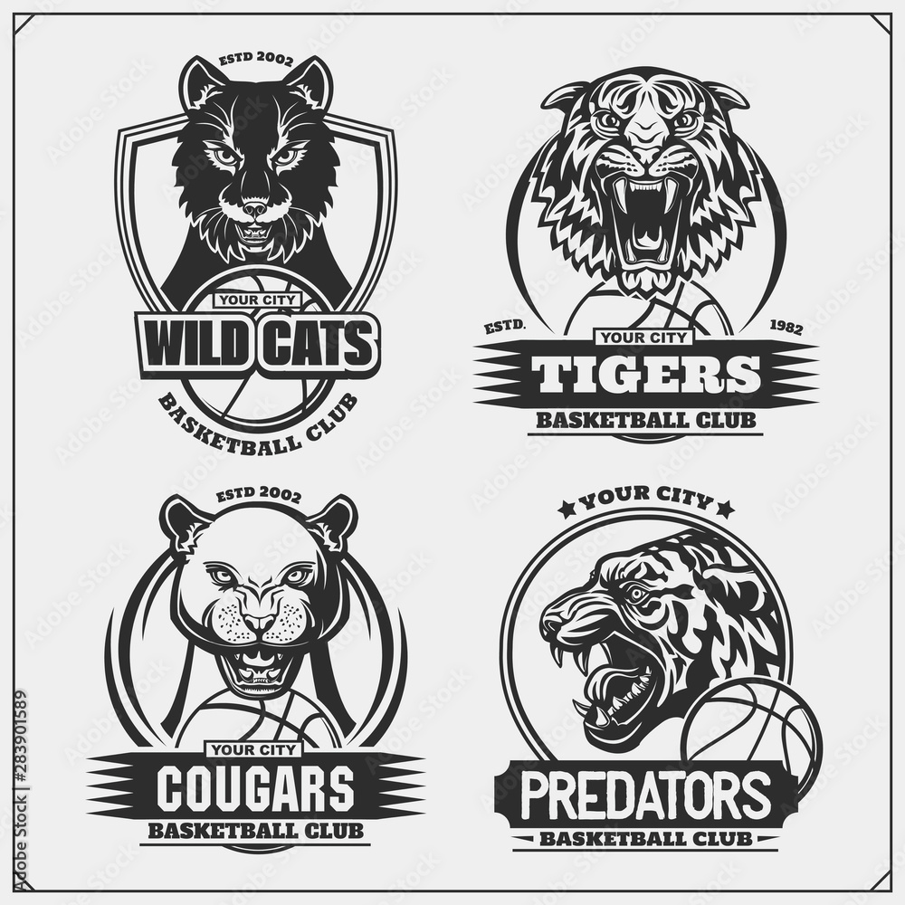 Tiger Basketball Logo Design