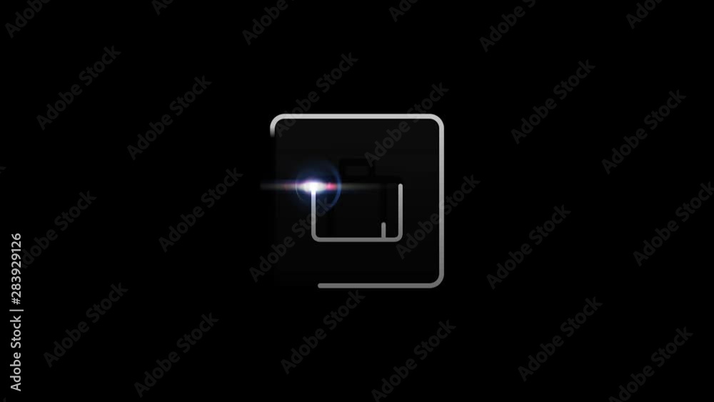 Cartoon flat animation of UI element available in 4K FullHD and HD ...