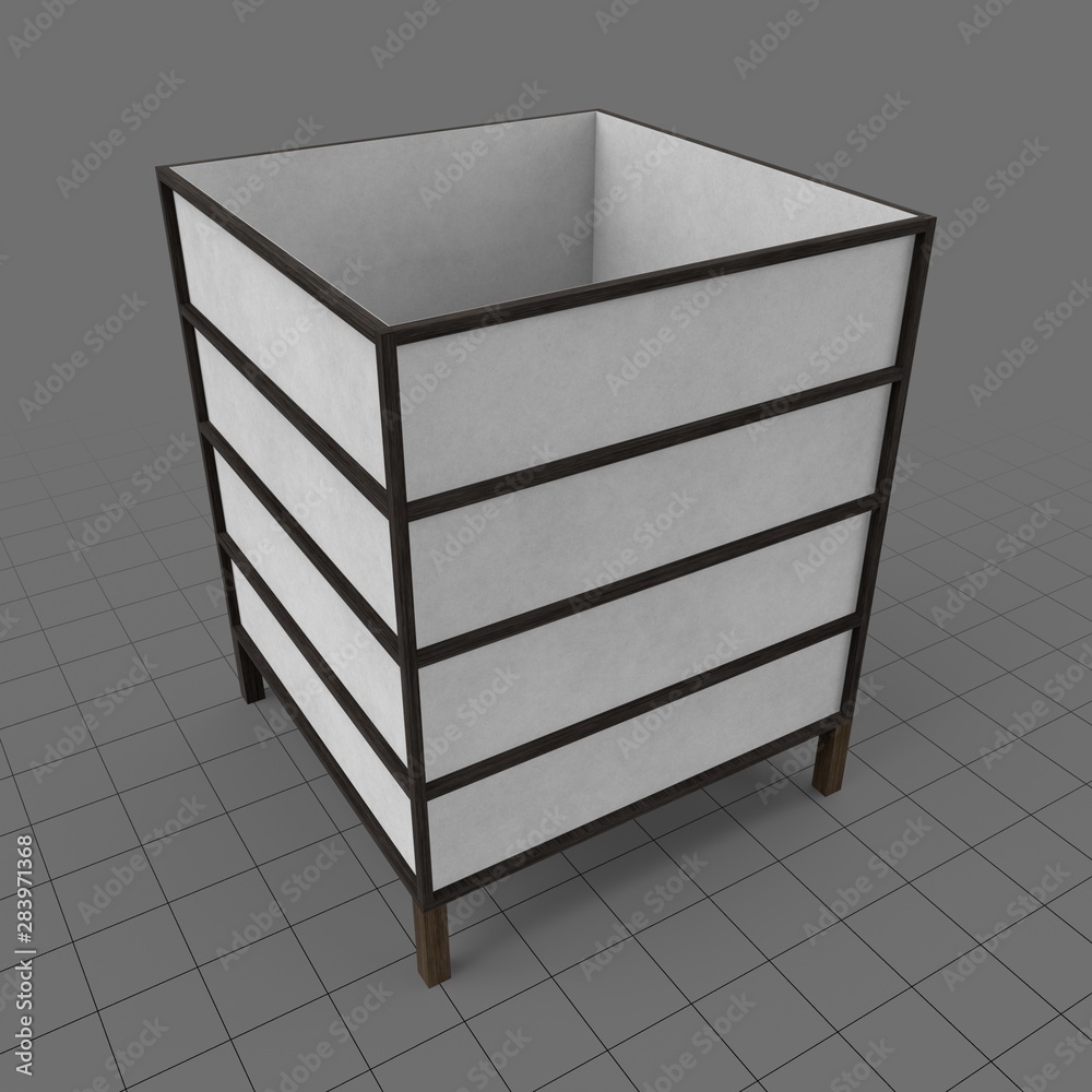 Japanese table lamp 2 Stock 3D asset | Adobe Stock