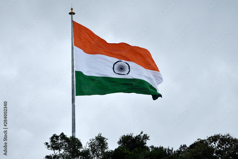 Indian National Flag Flying
