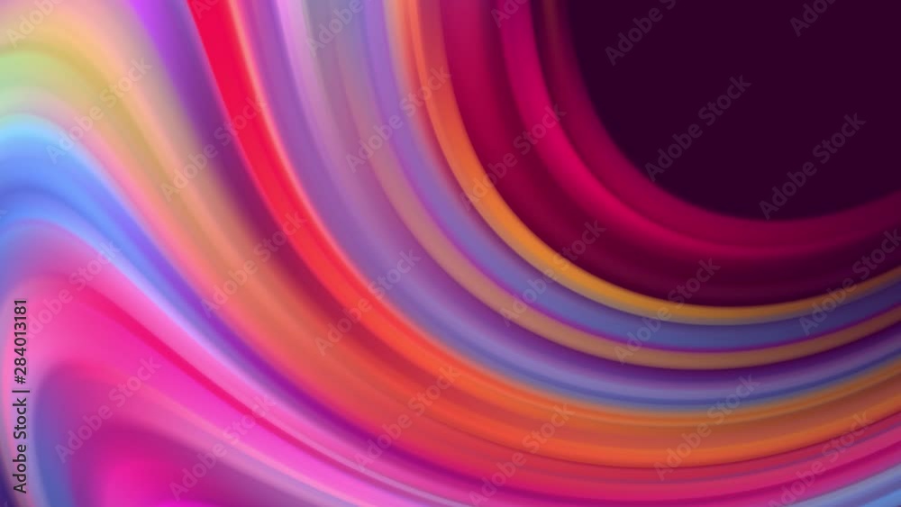 Gradient of rainbow colors are cyclically shifting in loop. It is 4k ...