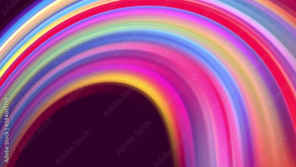Gradient of rainbow colors are cyclically shifting in loop. It is 4k ...