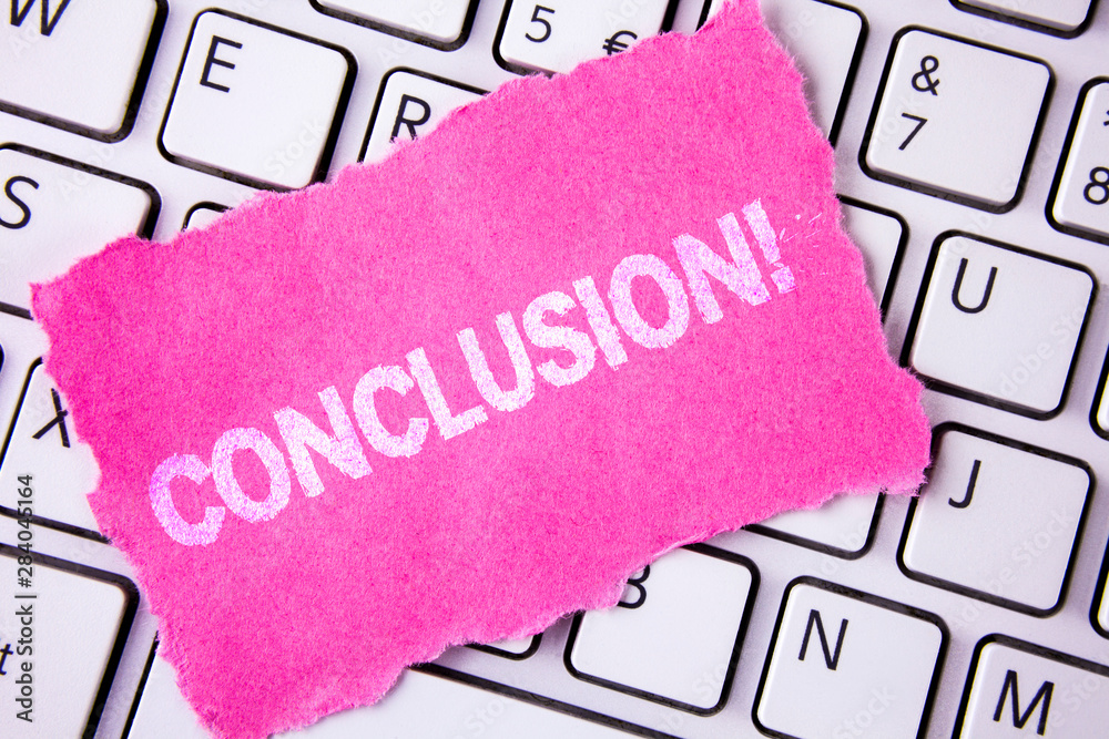 Conceptual hand writing showing Conclusion Motivational Call. Business ...