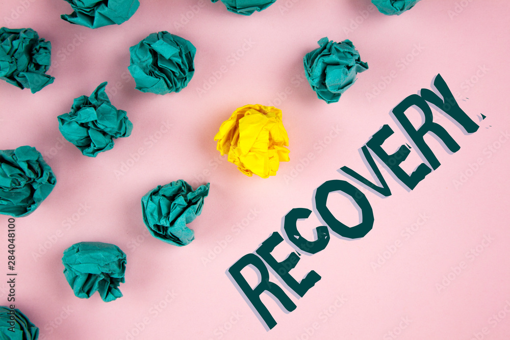 Word writing text Recovery. Business concept for Return to normal state ...