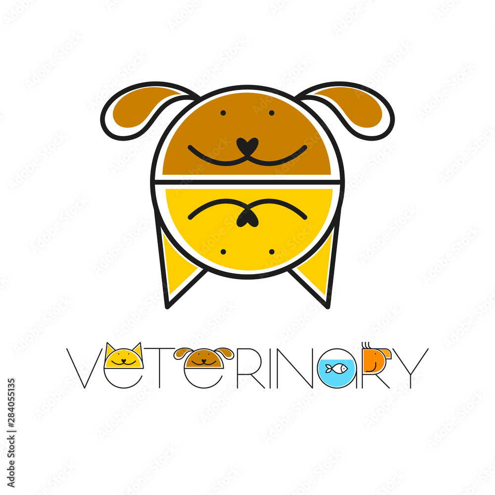 veterinary design template Stock Vector | Adobe Stock