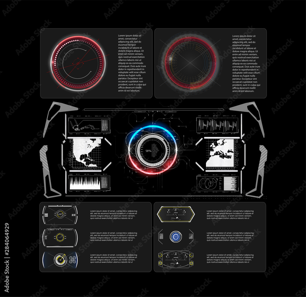 A set of elements for the design of interfaces for games and movies of ...
